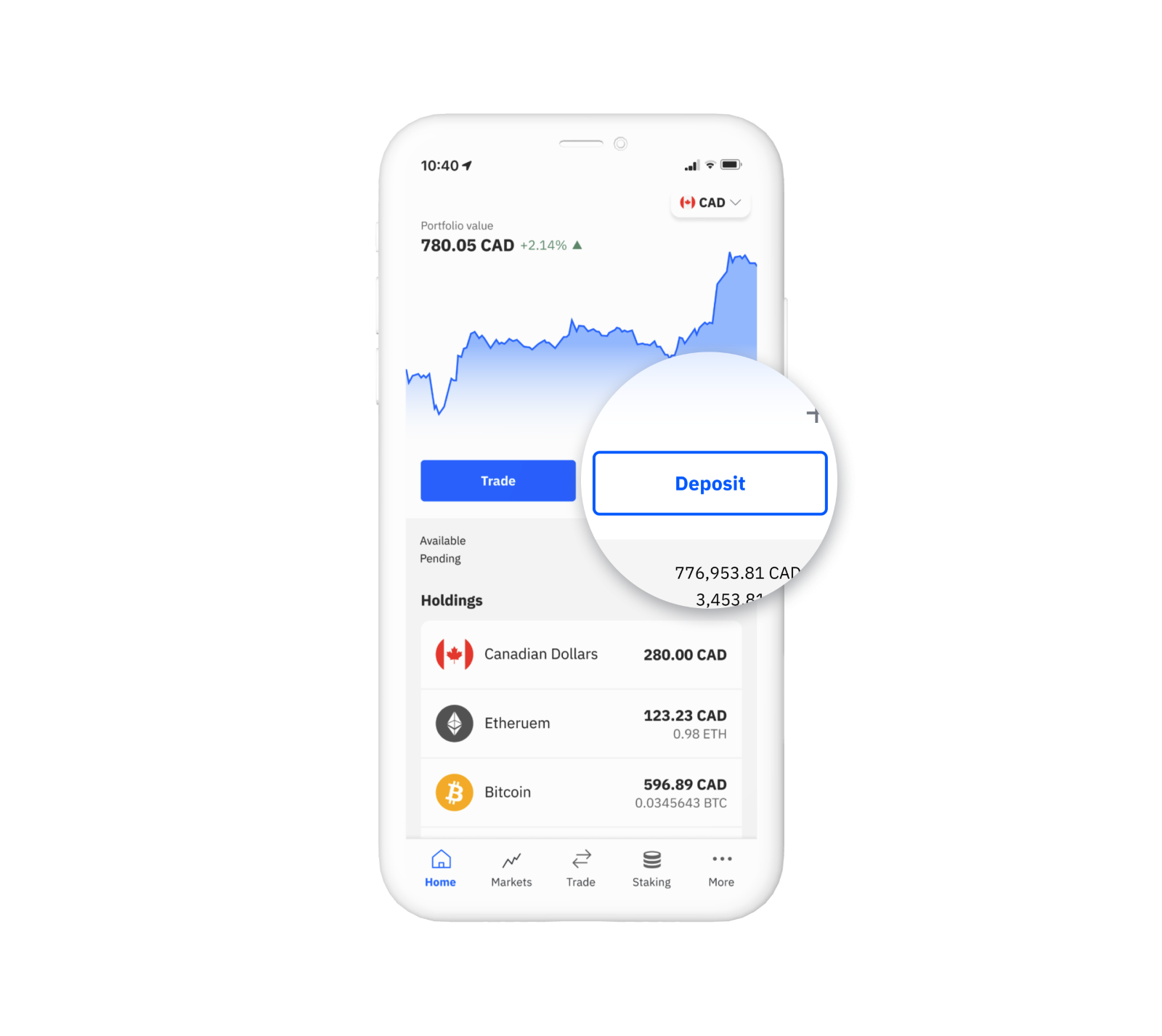 Comment puis-je ajouter des dollars canadiens à mon compte en utilisant ...